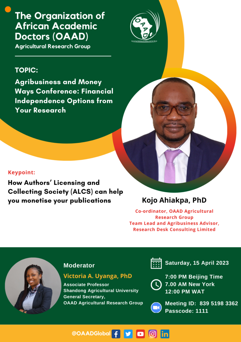 Upcoming Events – African Academic Doctors (OAAD)