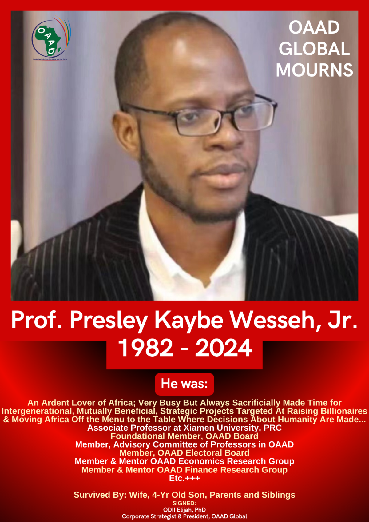 Global Organization of African Academic Doctors (OAAD) – Global ...